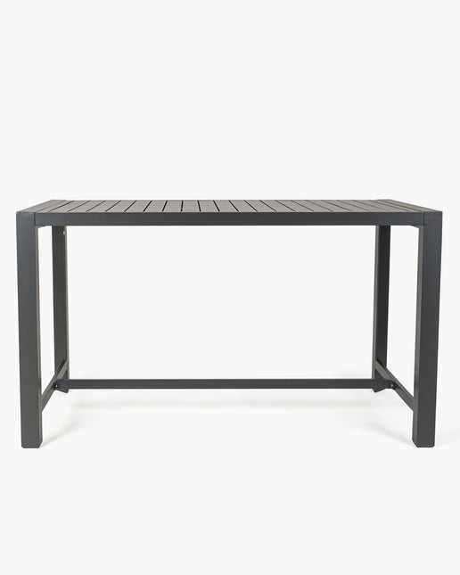 Raglan Outdoor Bar Leaner - 160x80cm 90h,charcoal | Cintesi
