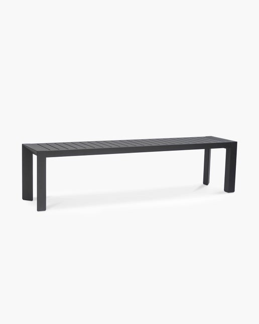 Raglan Outdoor Bench - 180x40cm, Charcoal | Cintesi