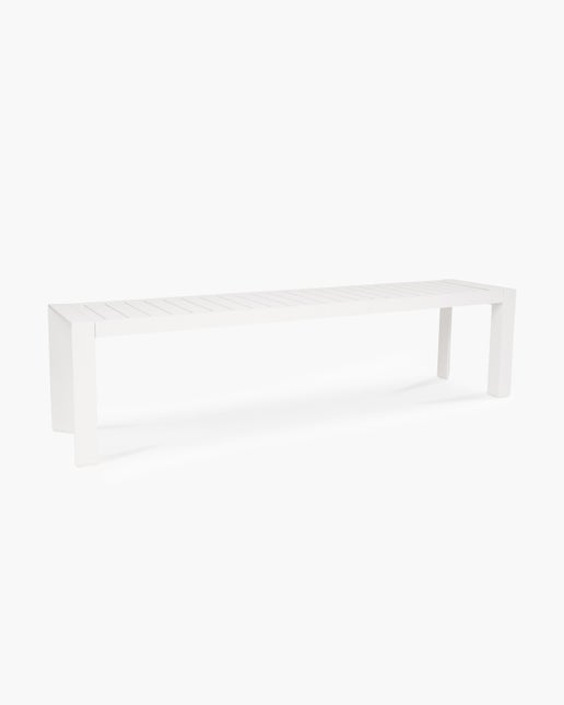 Raglan Outdoor Bench - 180x40cm, White | Cintesi