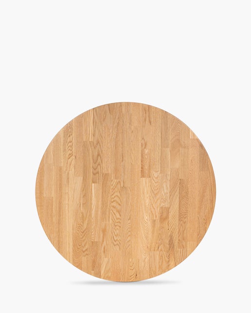Solid Oak Table Top - 80cm Dia, Natural | Cintesi